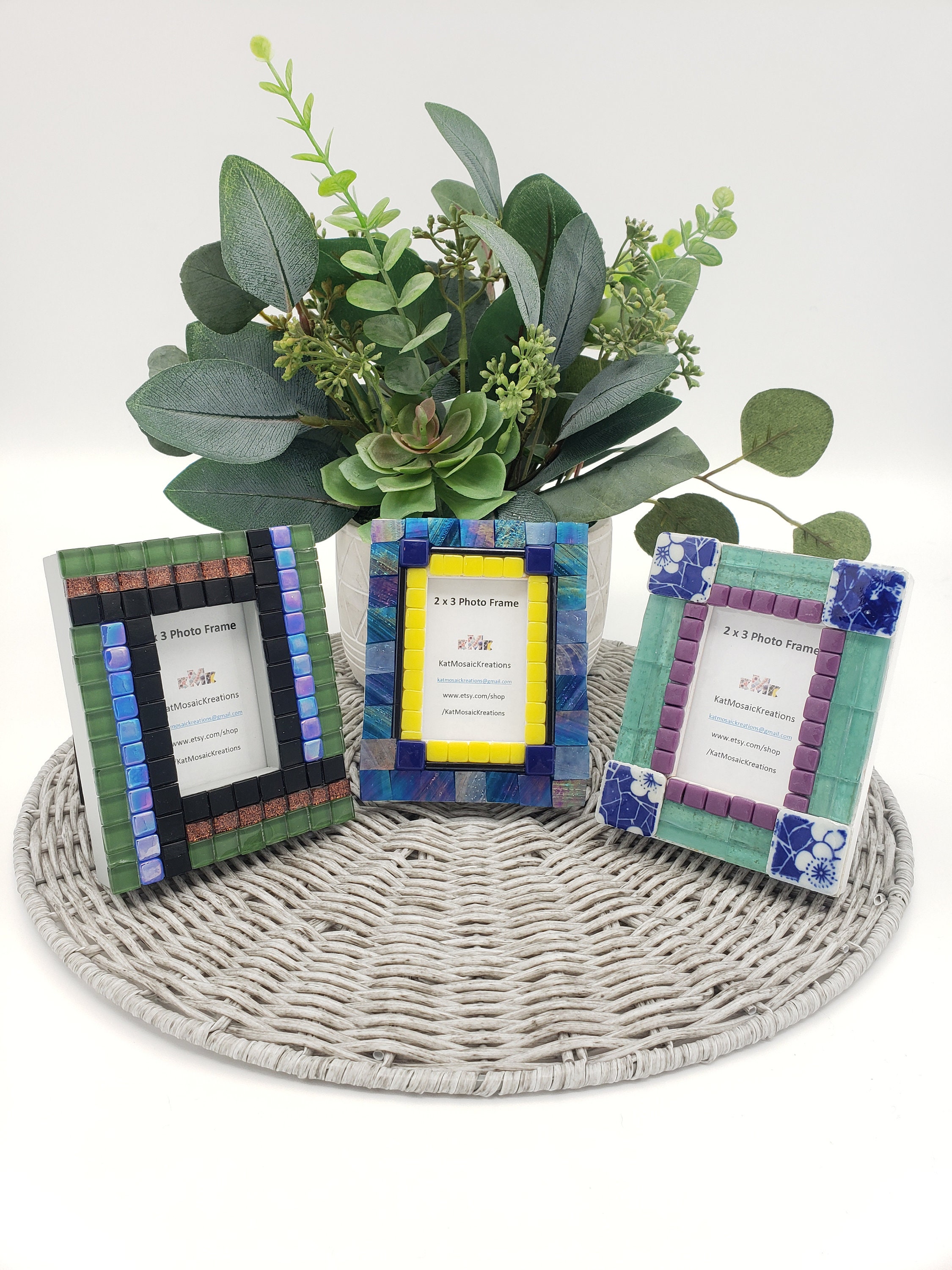 Mini Picture Frame Small Photo Frame Mosaic Picture Frame | Etsy