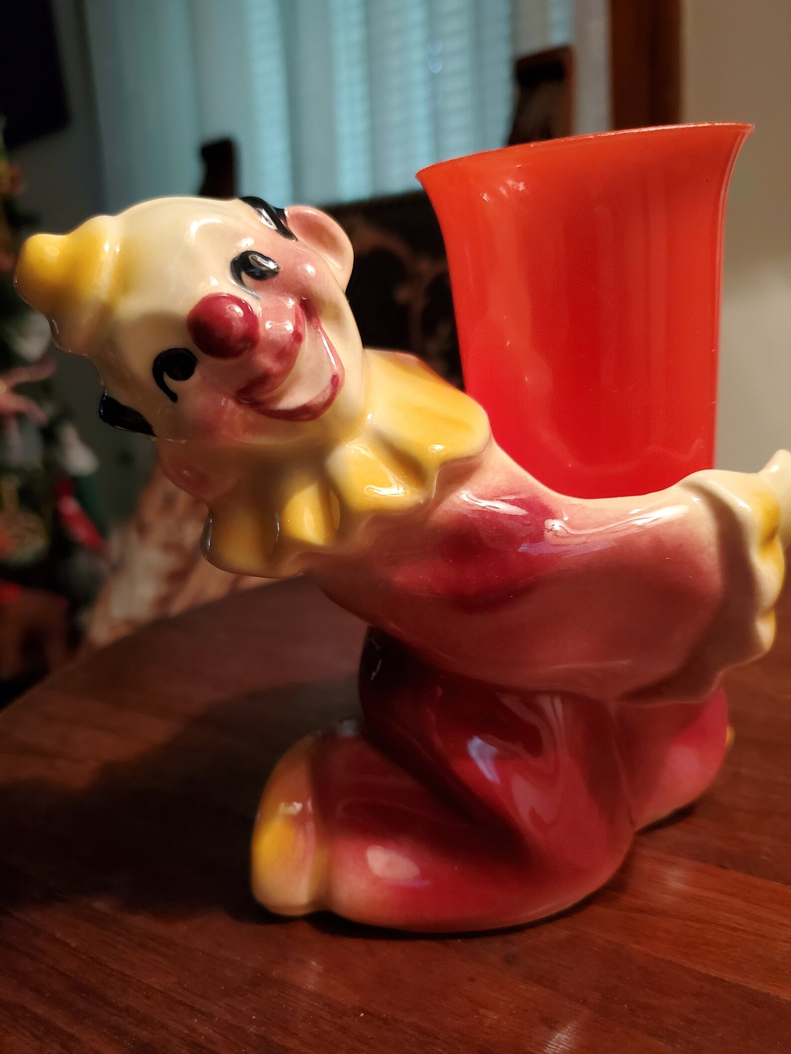 Vintage Ceremic Clown Cup Holder - Etsy
