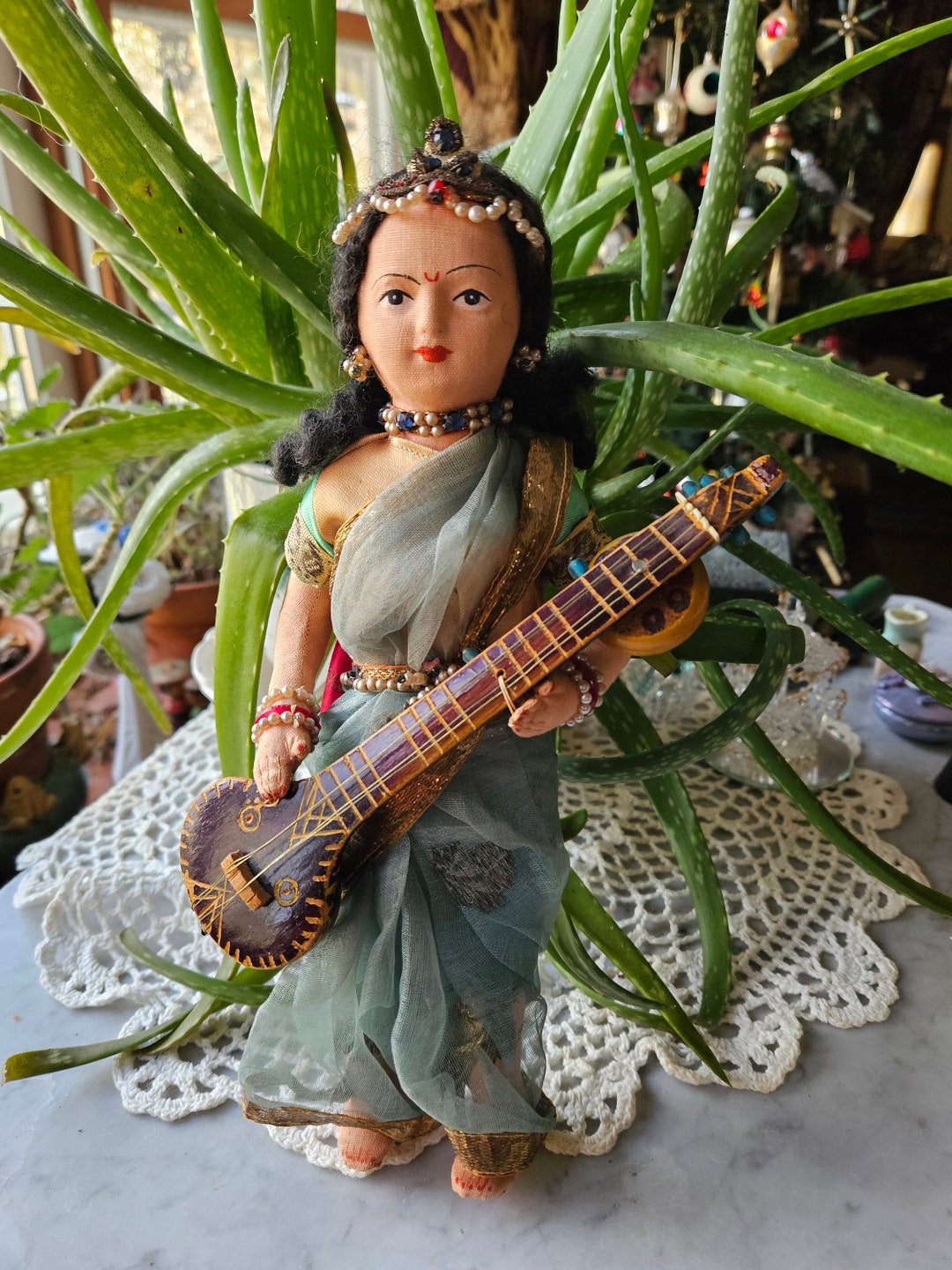 Vintage Pakistani Woman Doll Playing the Sitar - Etsy
