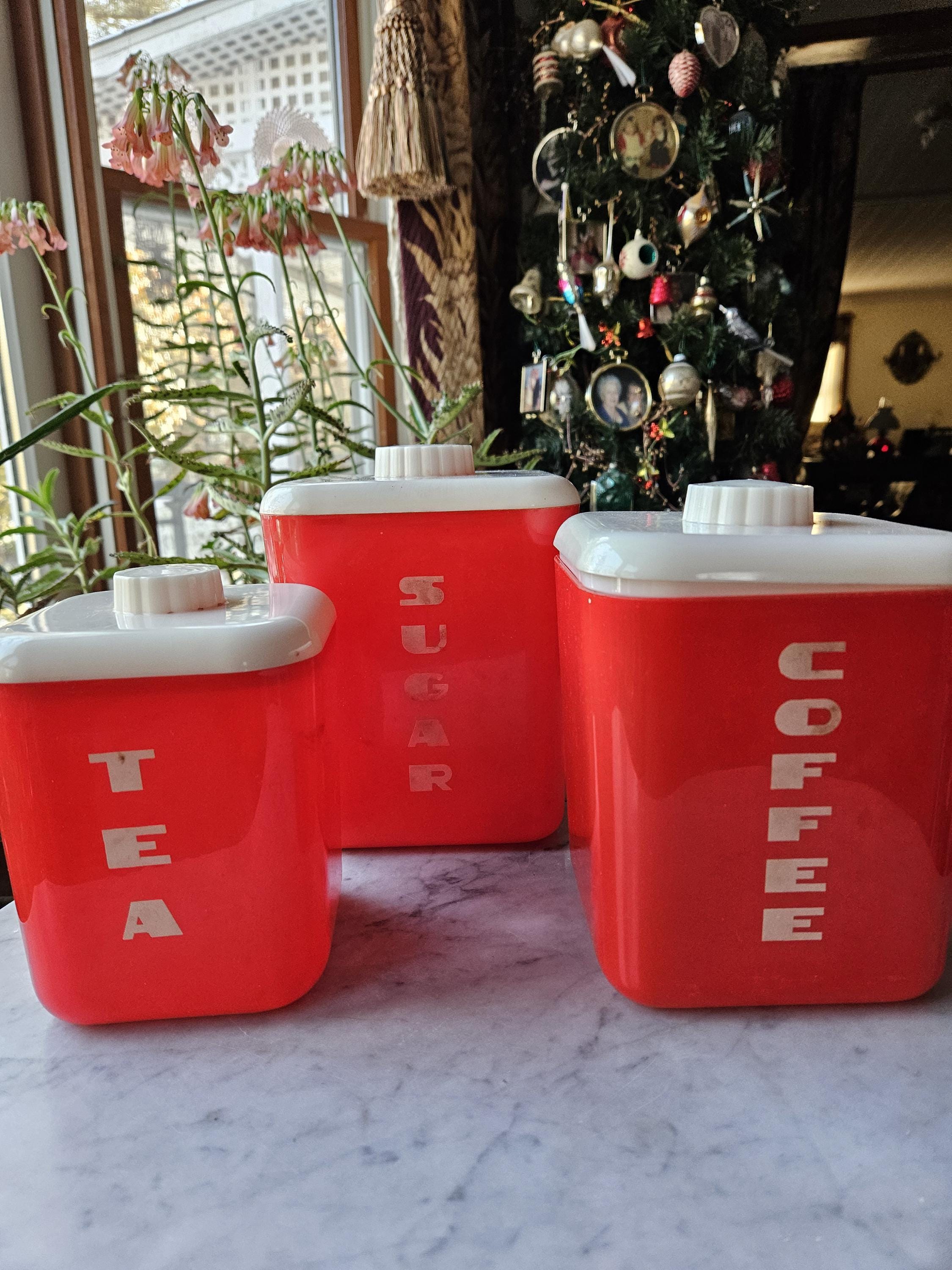 Retro Lustro Ware Cannister Set - Etsy