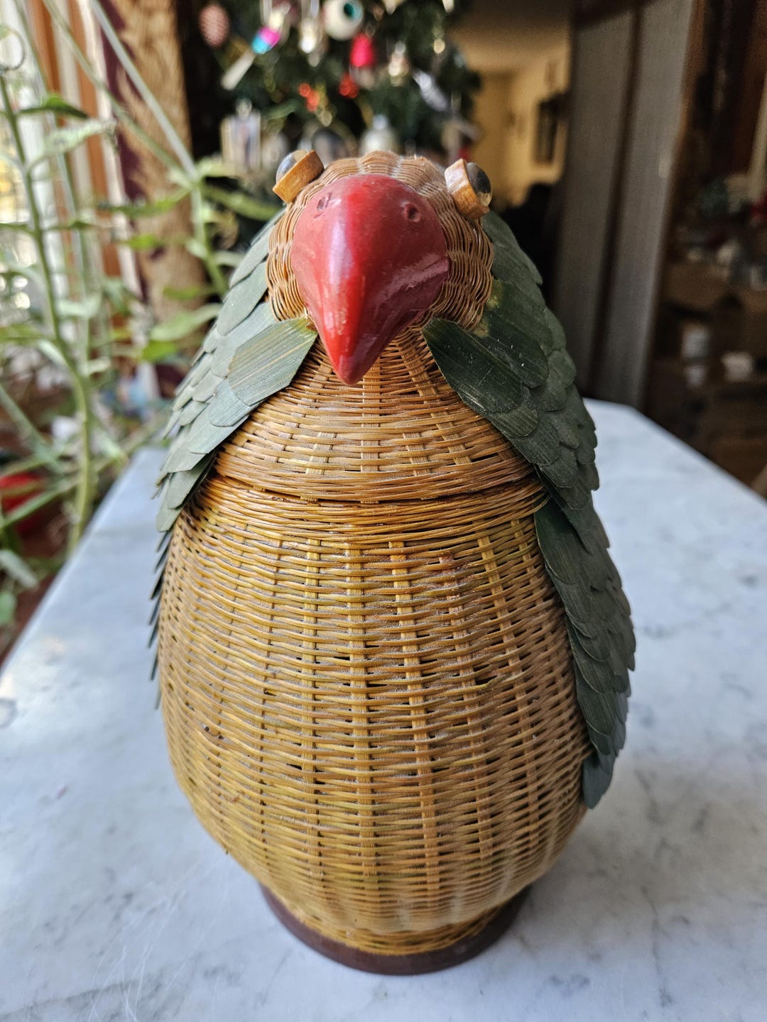 Vintage Wicker Parrot Basket From Shanghai Handicrafts - Etsy
