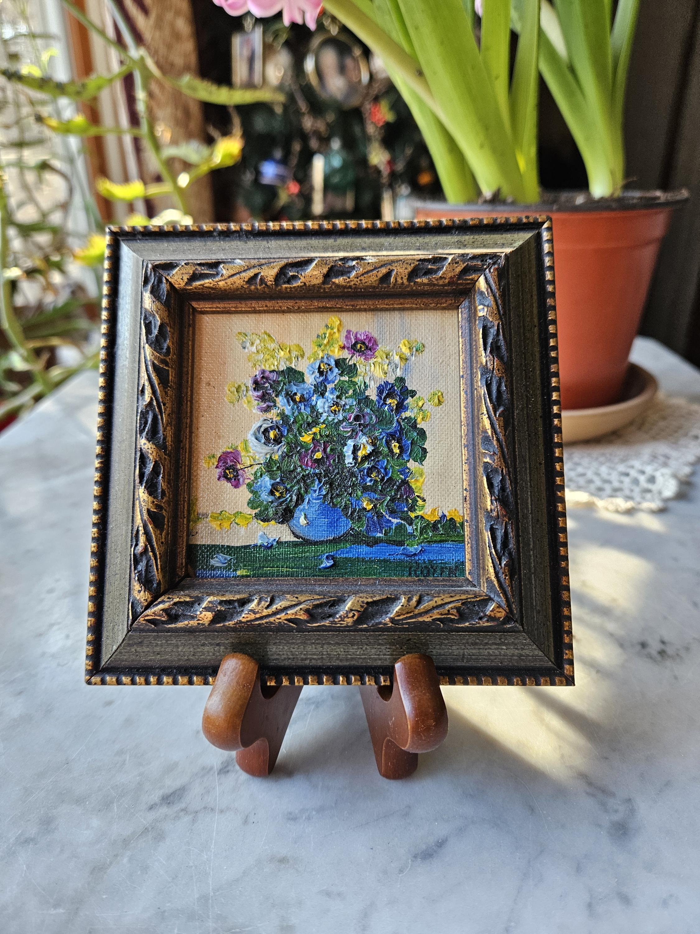 Original Artwork Irene Rozek Still Life of Flowers Oil Painting - Etsy