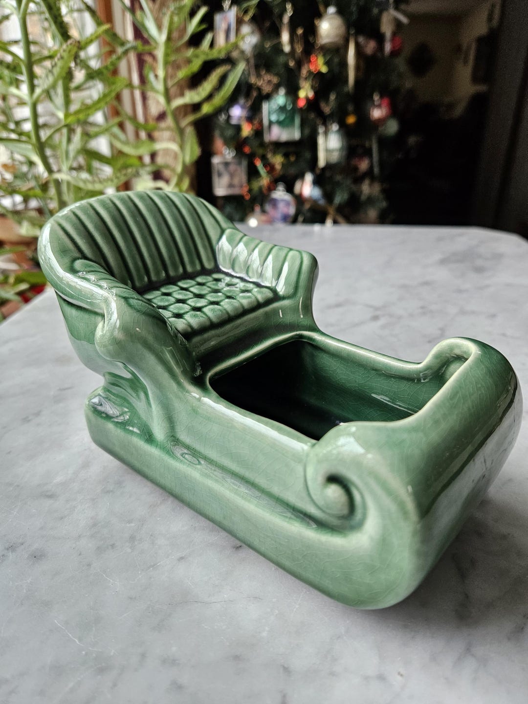 Rare American Pottery Ceramic Sleigh - Etsy