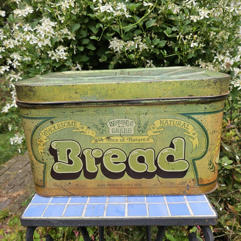 Tin Bread Box - Etsy