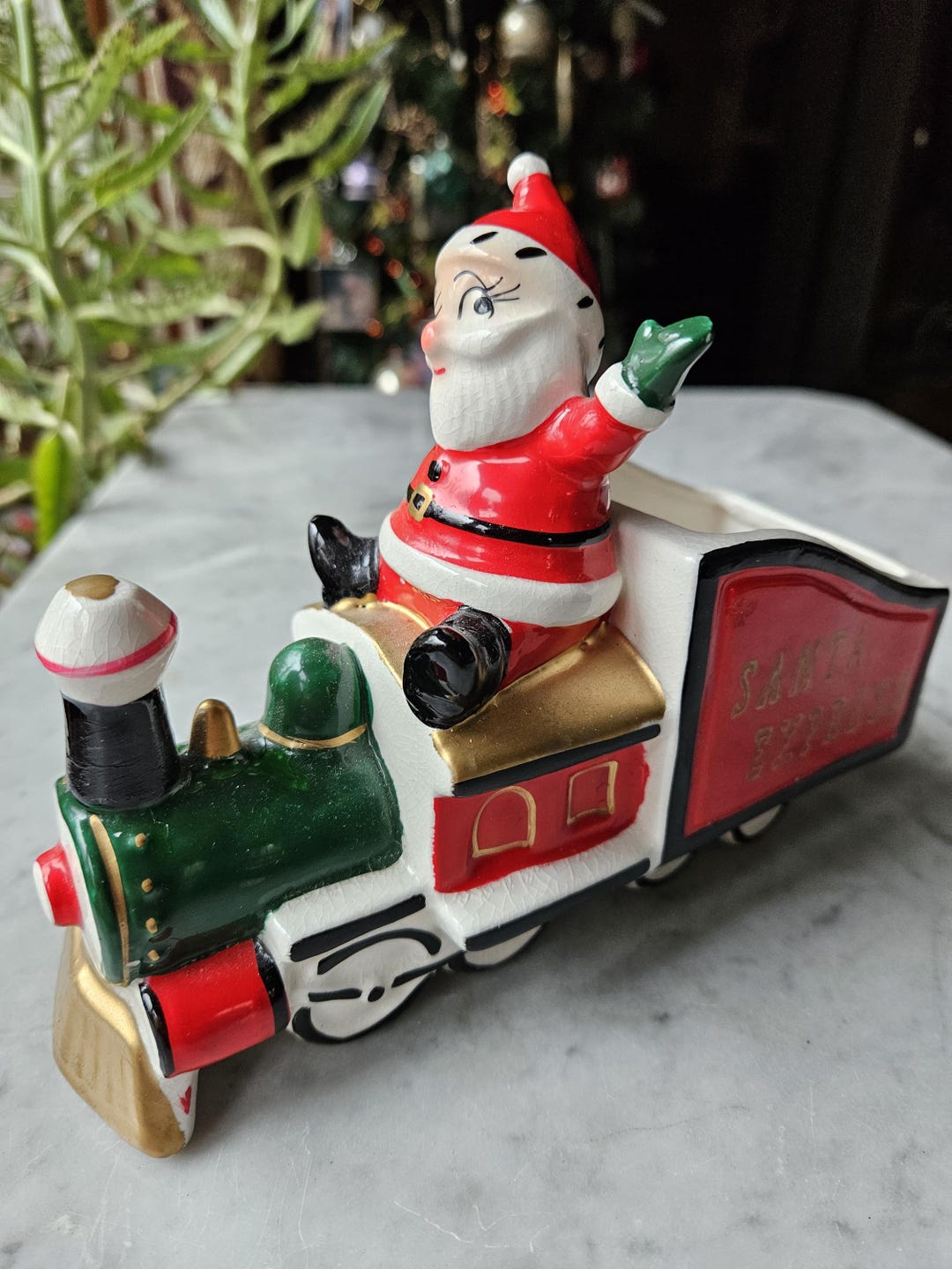 Retro Santa Express Train Planter by Holt Howard - Etsy