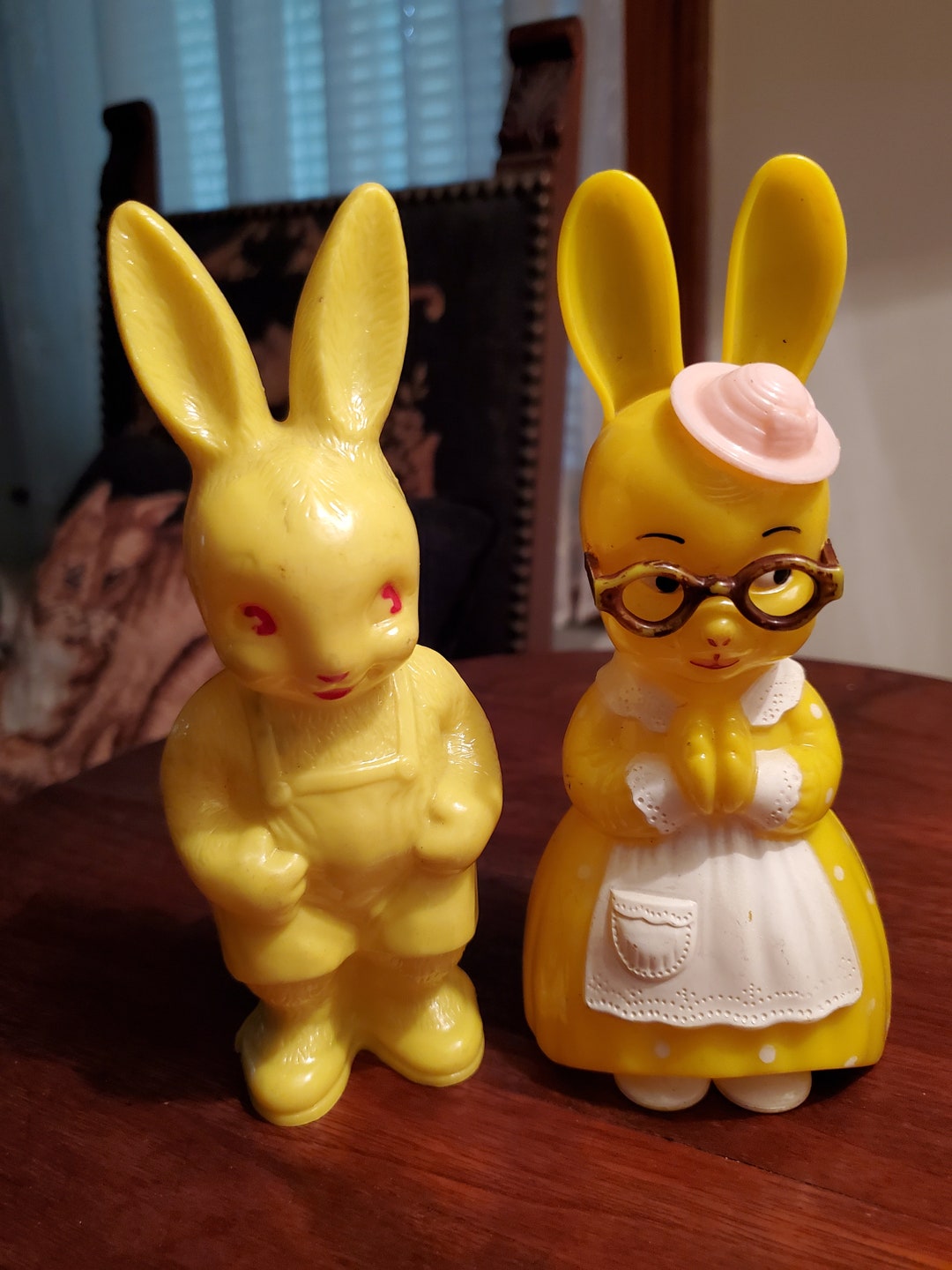 Vintage Knickerbocker Toy Bunny Rattles - Etsy