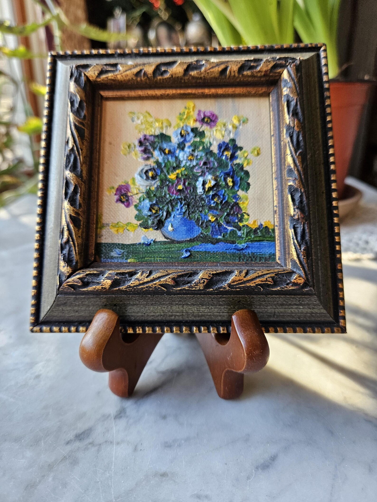 Original Artwork Irene Rozek Still Life of Flowers Oil Painting - Etsy