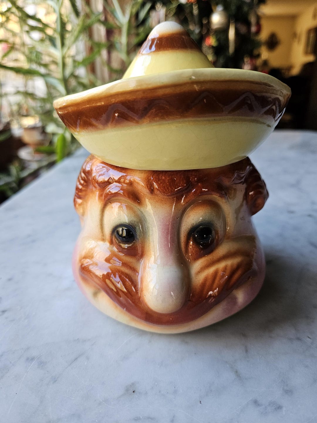 Vintage Spanish Man Mustard Condiment Pot - Etsy