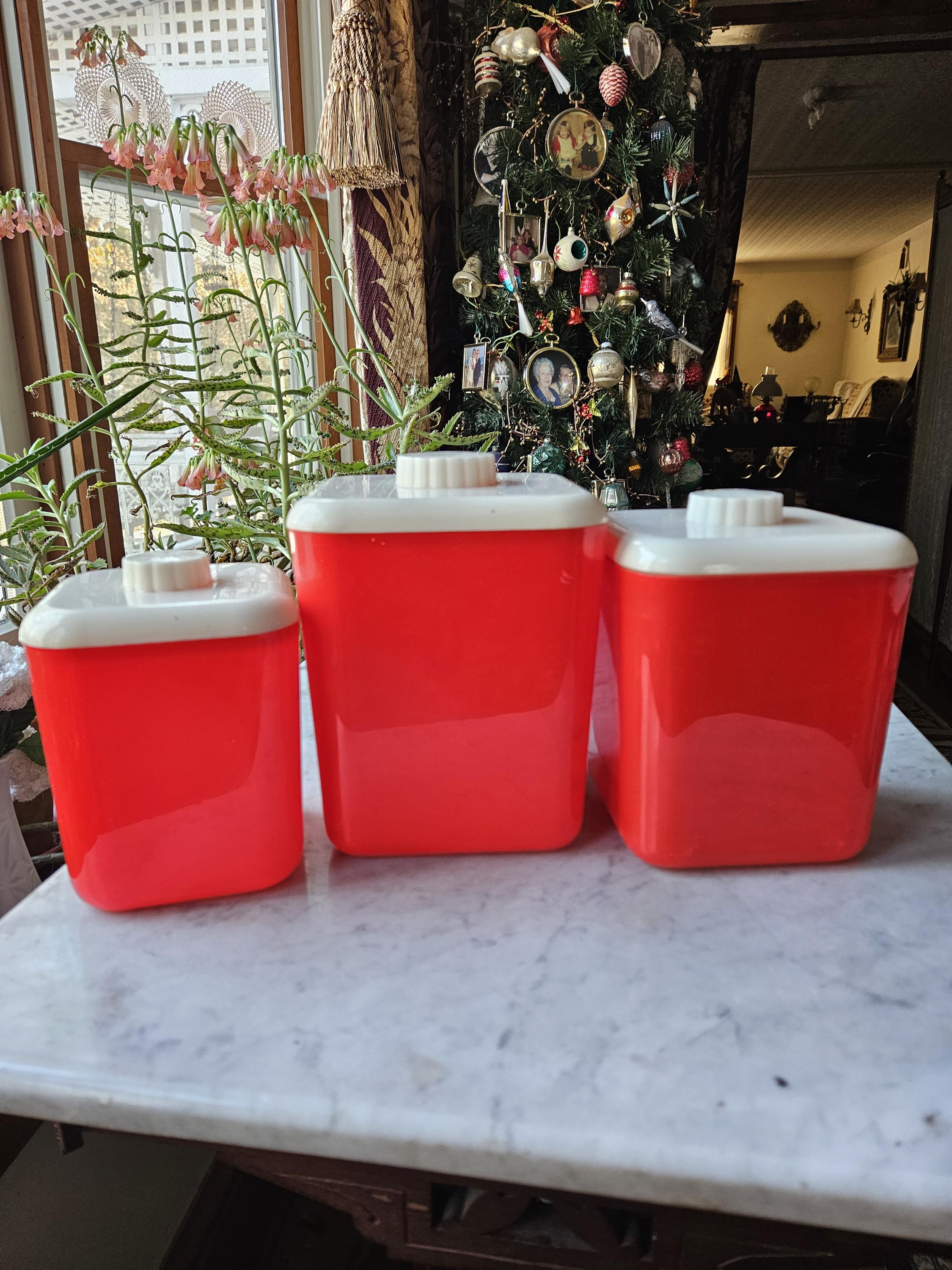 Retro Lustro Ware Cannister Set - Etsy