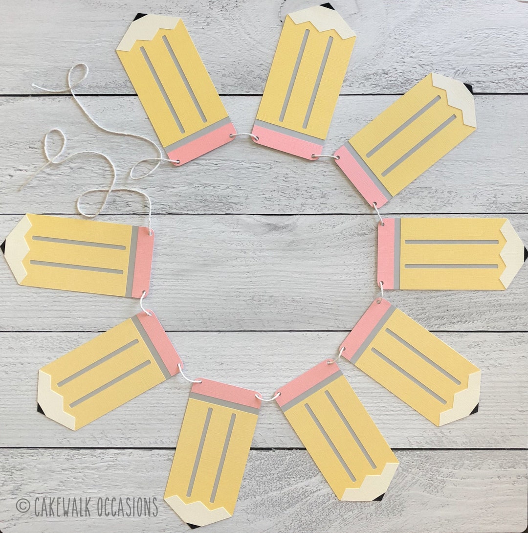 Custom Pencil Banner, Back to School Banner, Classroom Decor ...