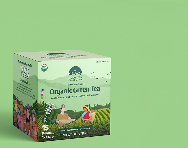 Loose Leaf Green Tea Bags Premium Certified Organic Nepal Tea Himalayan ...