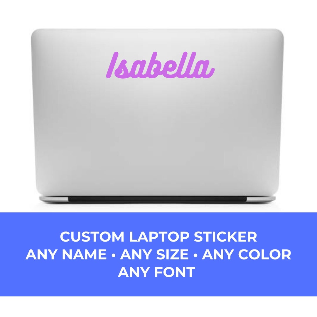 Laptop Sticker • Laptop Decal • Custom Name Sticker for Laptop - Etsy UK