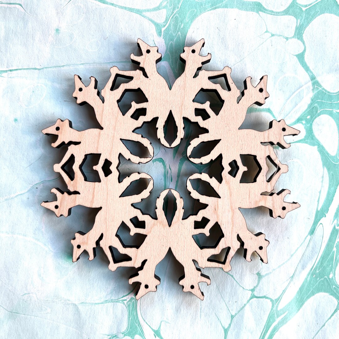 Tasmanian Devil Snowflake Ornament - Etsy