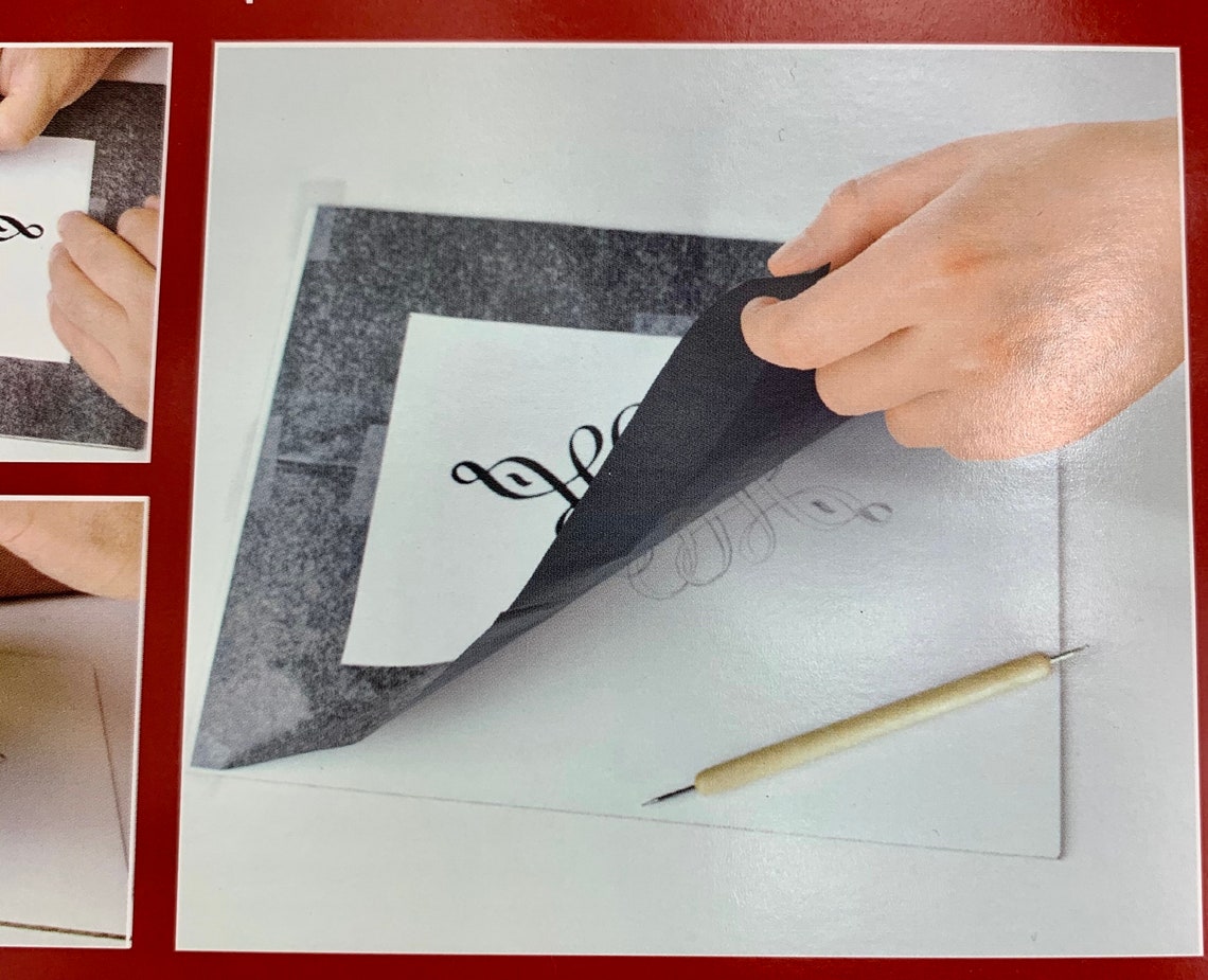 2 Large Sheets Black Grafite Paper to Transfer Images and Art - Etsy