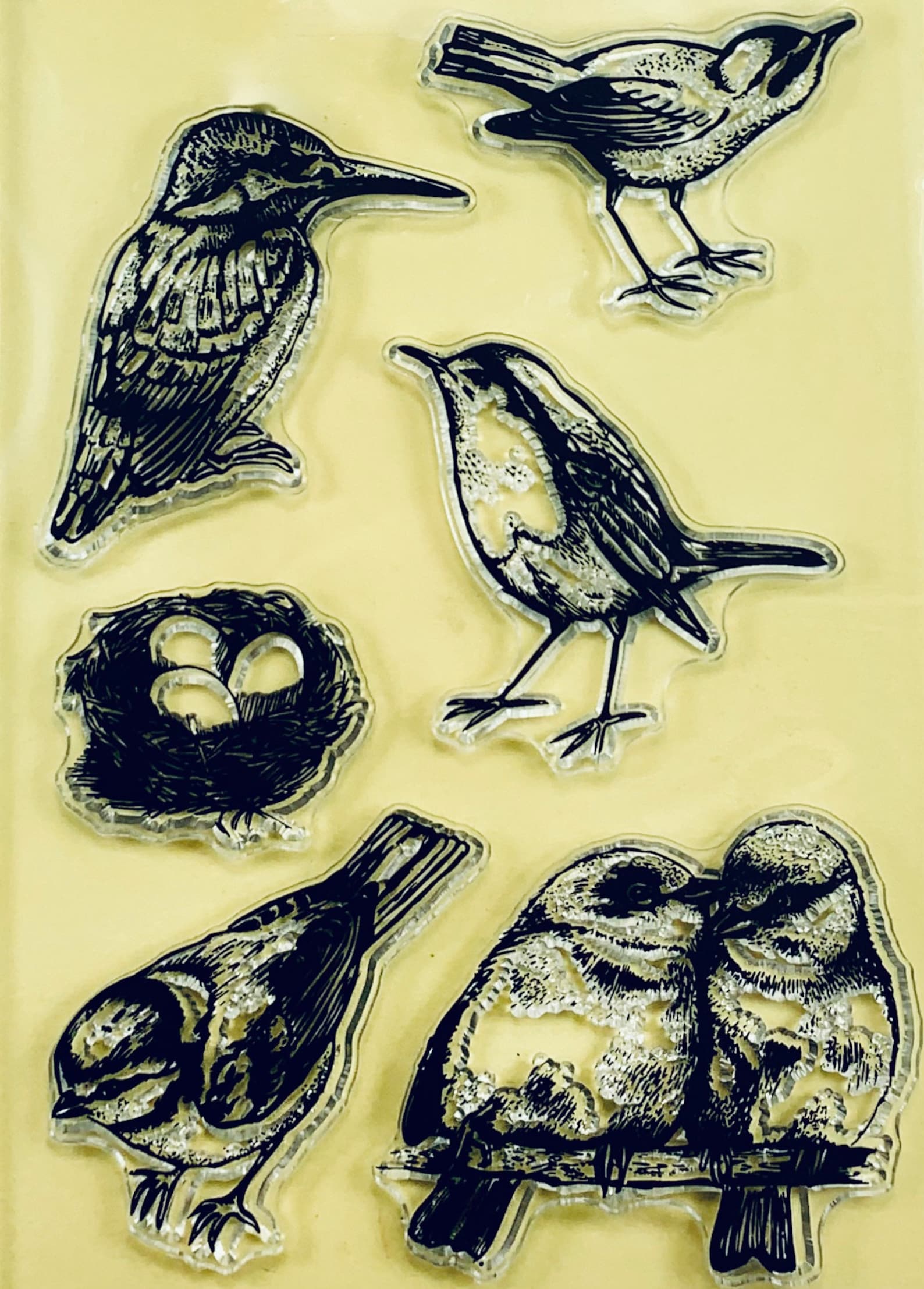 Bird Swallow Clear Silicone Stamps DIY Embossing Planner | Etsy