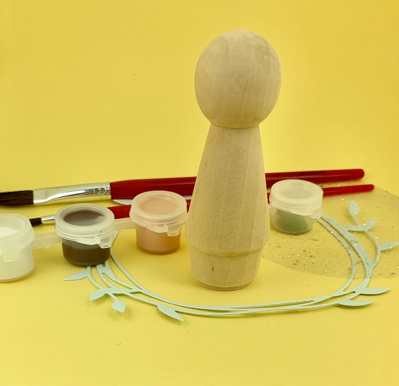 DIY Peg Doll Kit Make Your Own Bride With Vail All Materials - Etsy