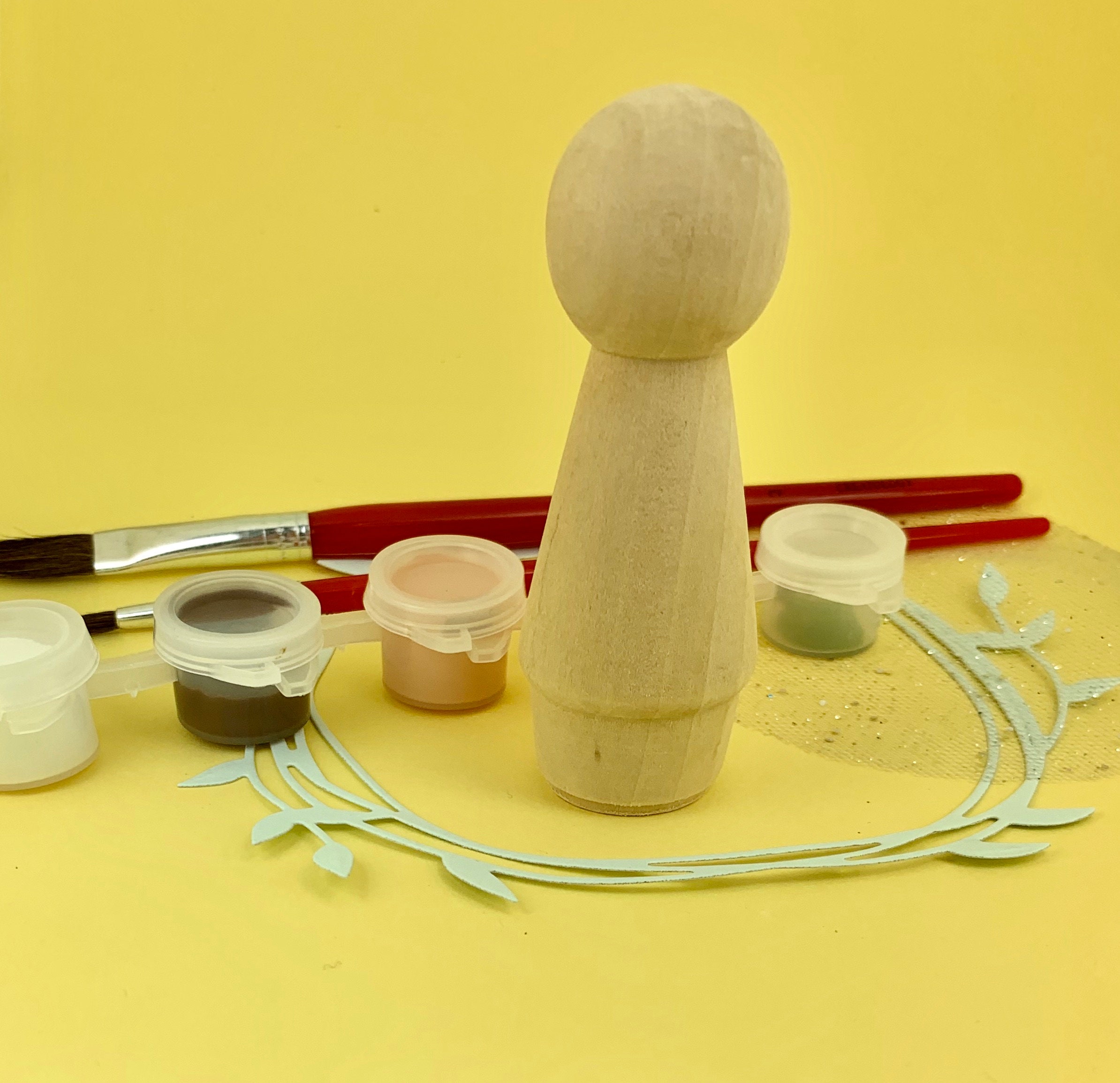 DIY Peg Doll Kit Make Your Own Bride With Vail All Materials - Etsy