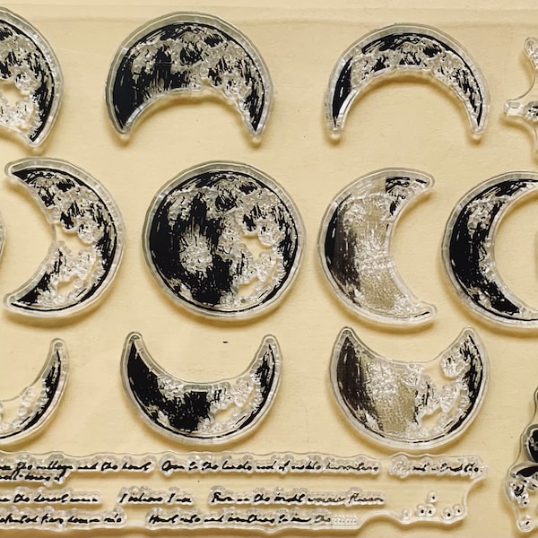 Moon Stamp - Etsy