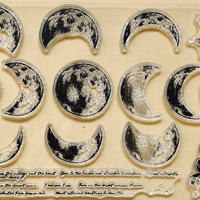 Moon Stamp - Etsy