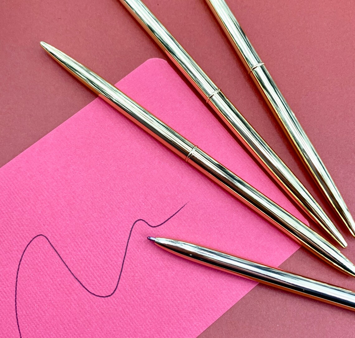 Gold Ballpoint Pen | Etsy