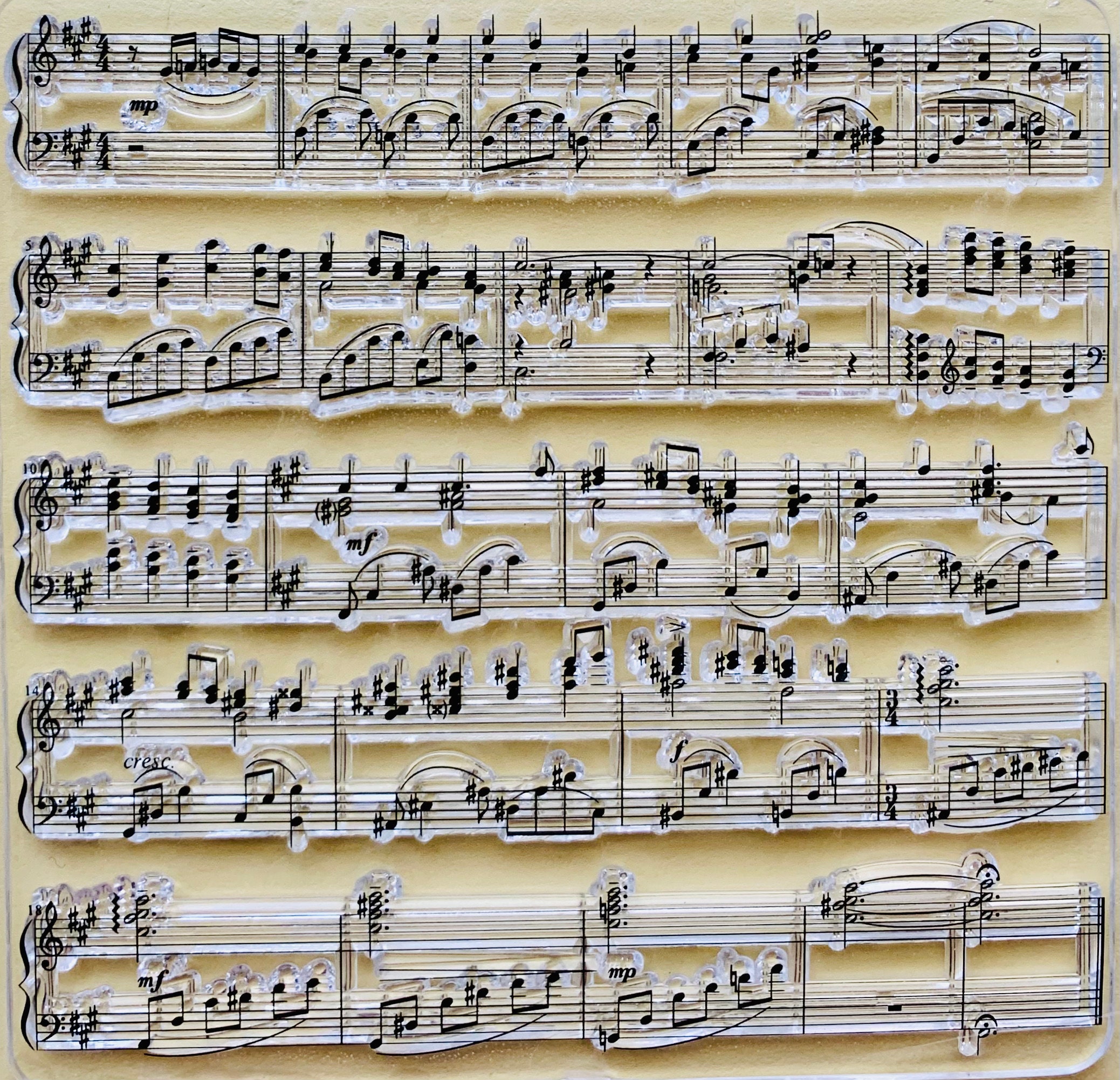 Music Note Musical Clear Silicone Stamps DIY Embossing Planner, Journal ...