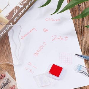 Large Flower Burst Clear Stamp Set Planner, Journal, Craft ...