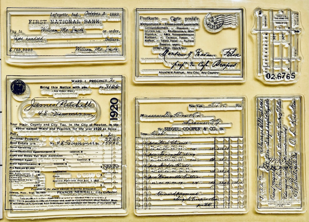 Tickets Letters Clear Silicone Stamps DIY Embossing Planner, Journal ...