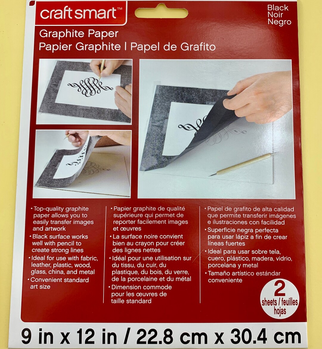 2 Large Sheets Black Grafite Paper to Transfer Images and Art - Etsy