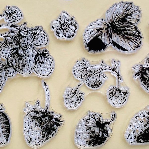 Strawberry Stamp - Etsy