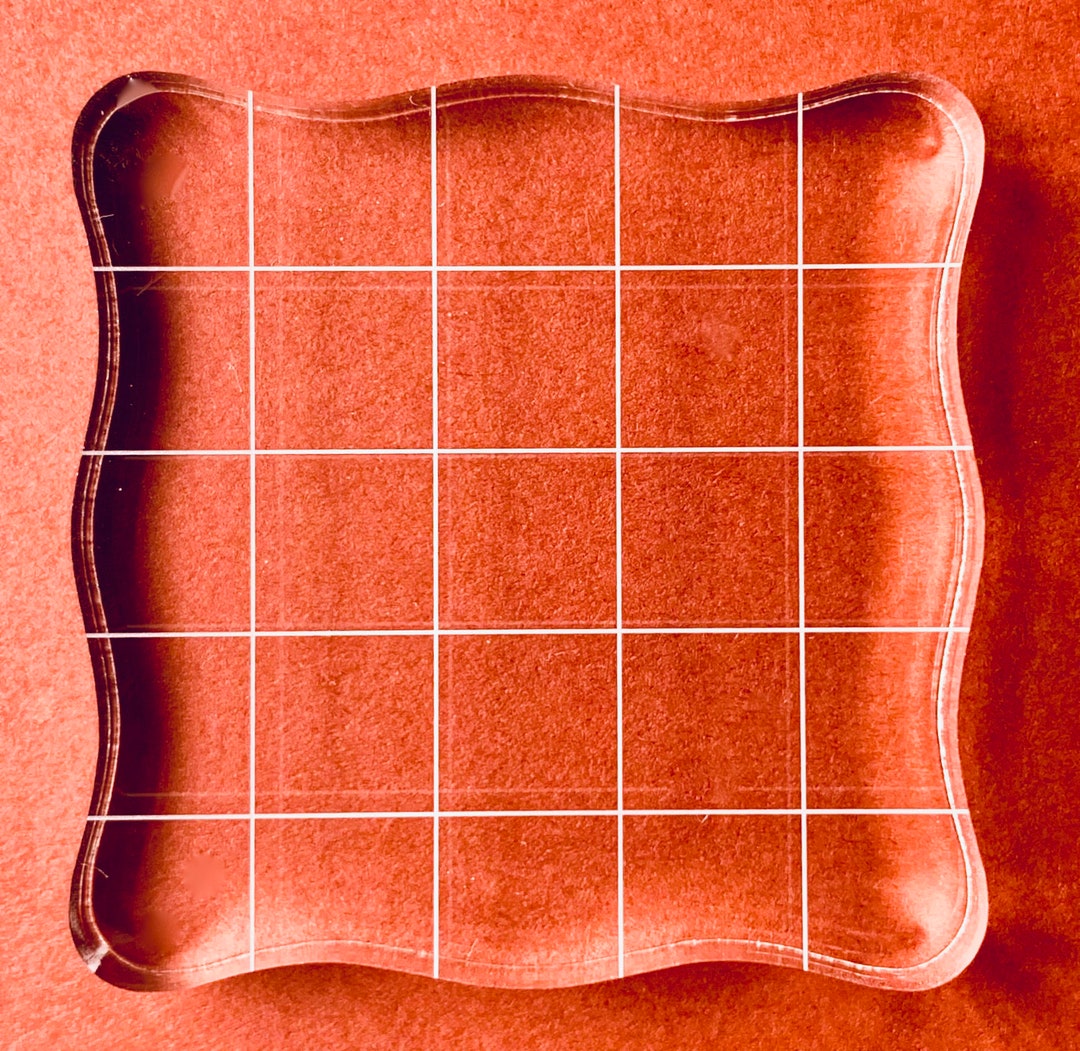 2 Inch Square Clear Acrylic Stamp Block - Acrylic Mounts - Stamp Mounts ...