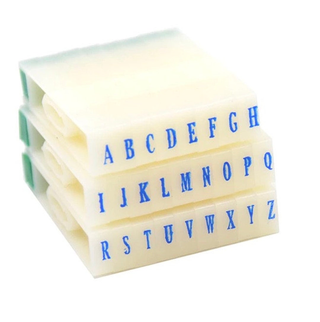 A Z UPPERCASE Stackable Small Alphabet Stamp Set / Type Alphabet ...