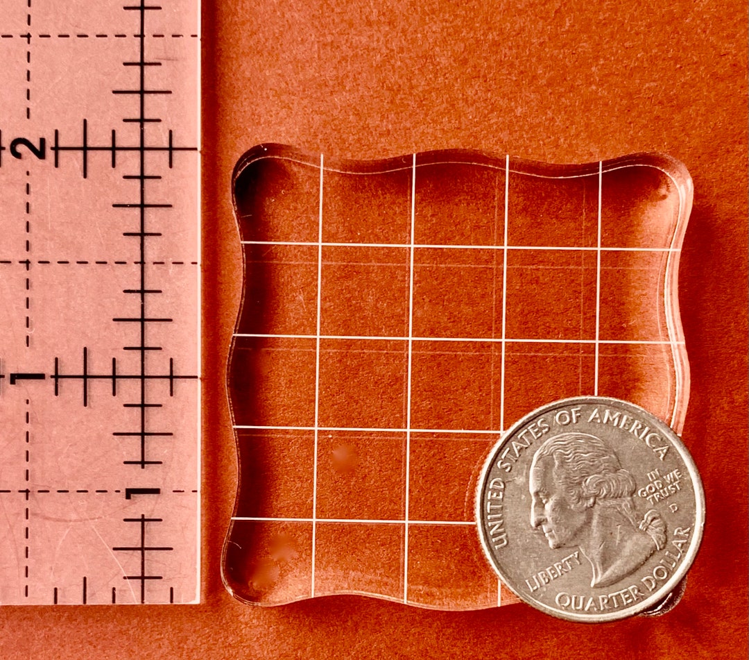 2 Inch Square Clear Acrylic Stamp Block - Acrylic Mounts - Stamp Mounts ...