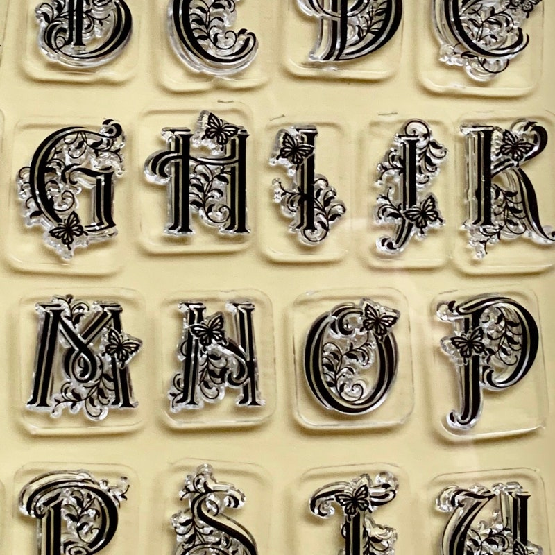 Clear Alphabet Stamps - Etsy