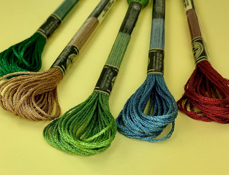 DMC Metallic Embroidery Floss 1 Skein 6 Strand Thread for | Etsy