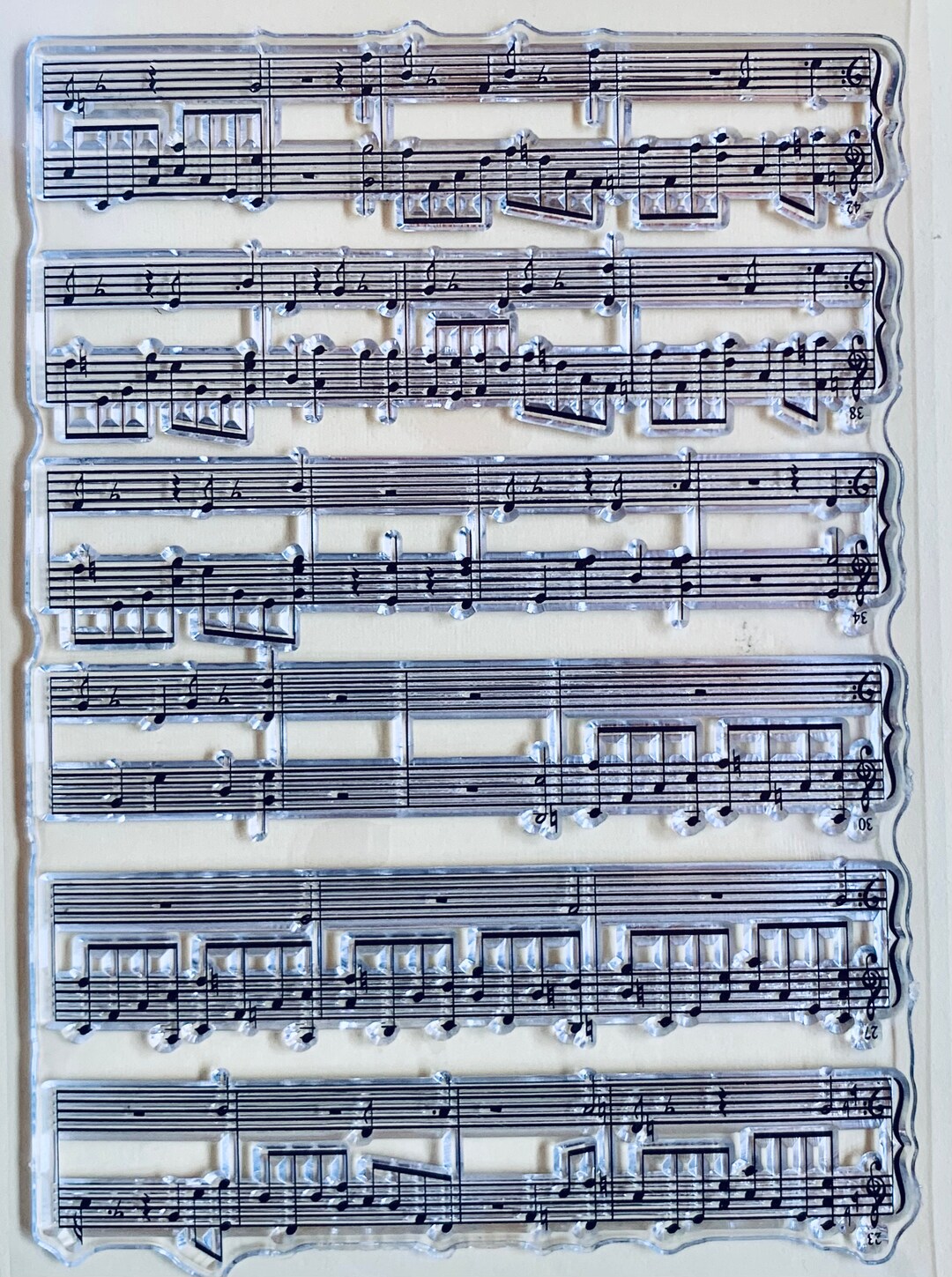 Music Note Musical Clear Silicone Stamps DIY Embossing Planner, Journal ...
