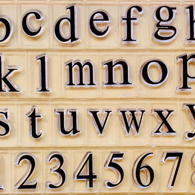 Clear Alphabet Stamps - Etsy