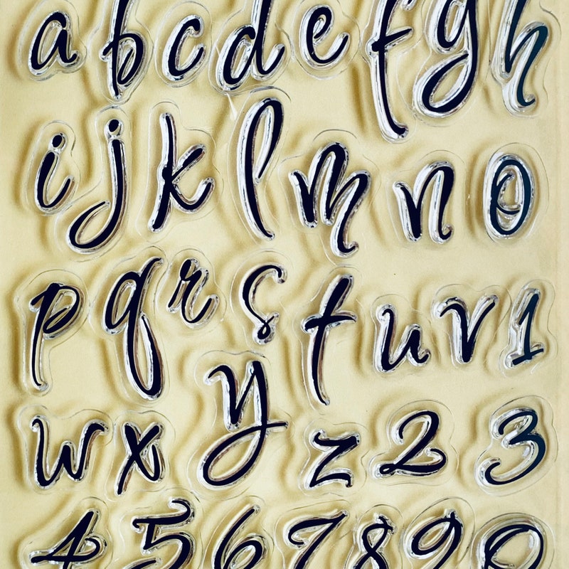 Clear Alphabet Stamps - Etsy