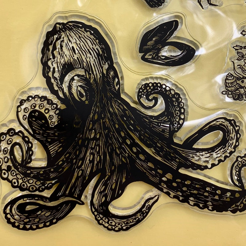 Octopus Stamp - Etsy