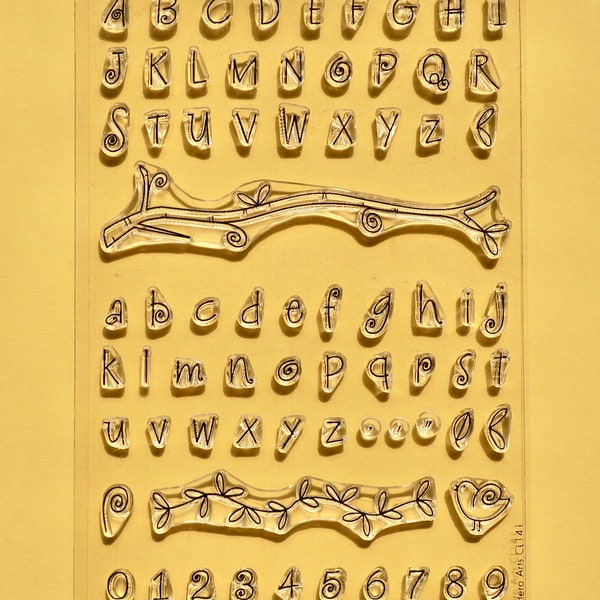 Large Alphabet Stamps Set - Etsy