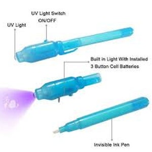 Magic UV Light Pen Invisible Ink Pen School Supplies Party Favor Kids ...