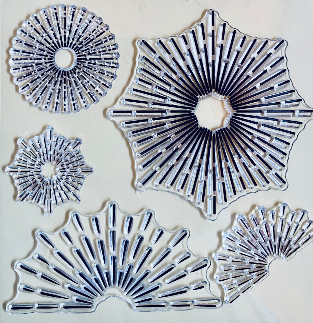 Star Burst Stamp Fireworks Silicone Stamp Card Making Clay Stamp ...