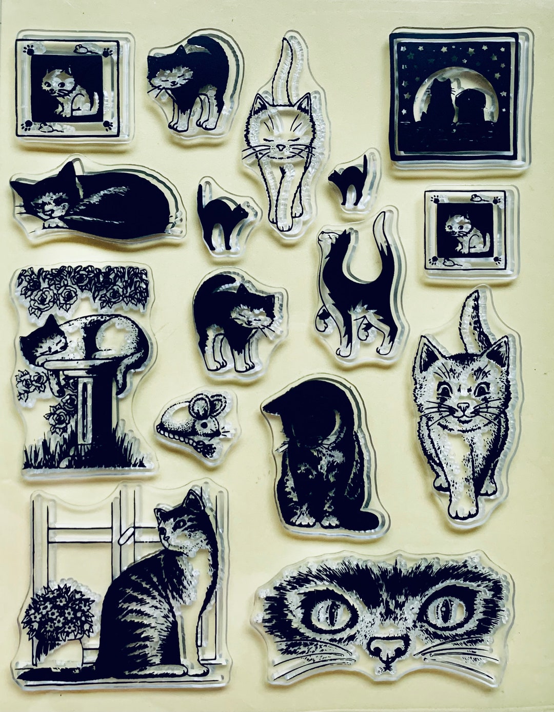 CATS Clear STAMP Planner Journal Craft Scrapbooking - Etsy