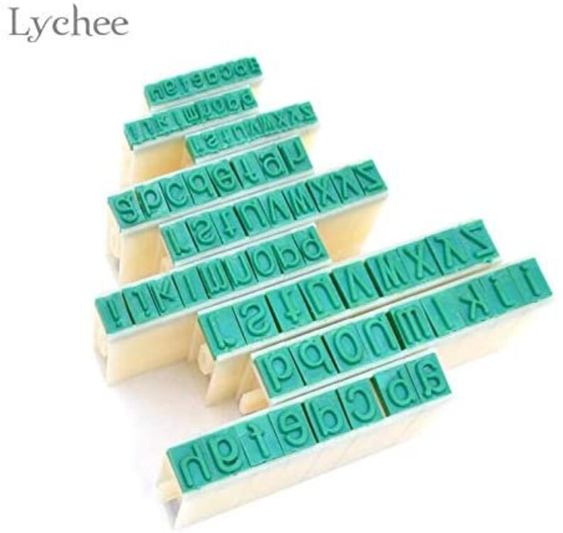 A Z Medium LOWERCASE Stackable Alphabet Stamp Set / Type - Etsy Canada