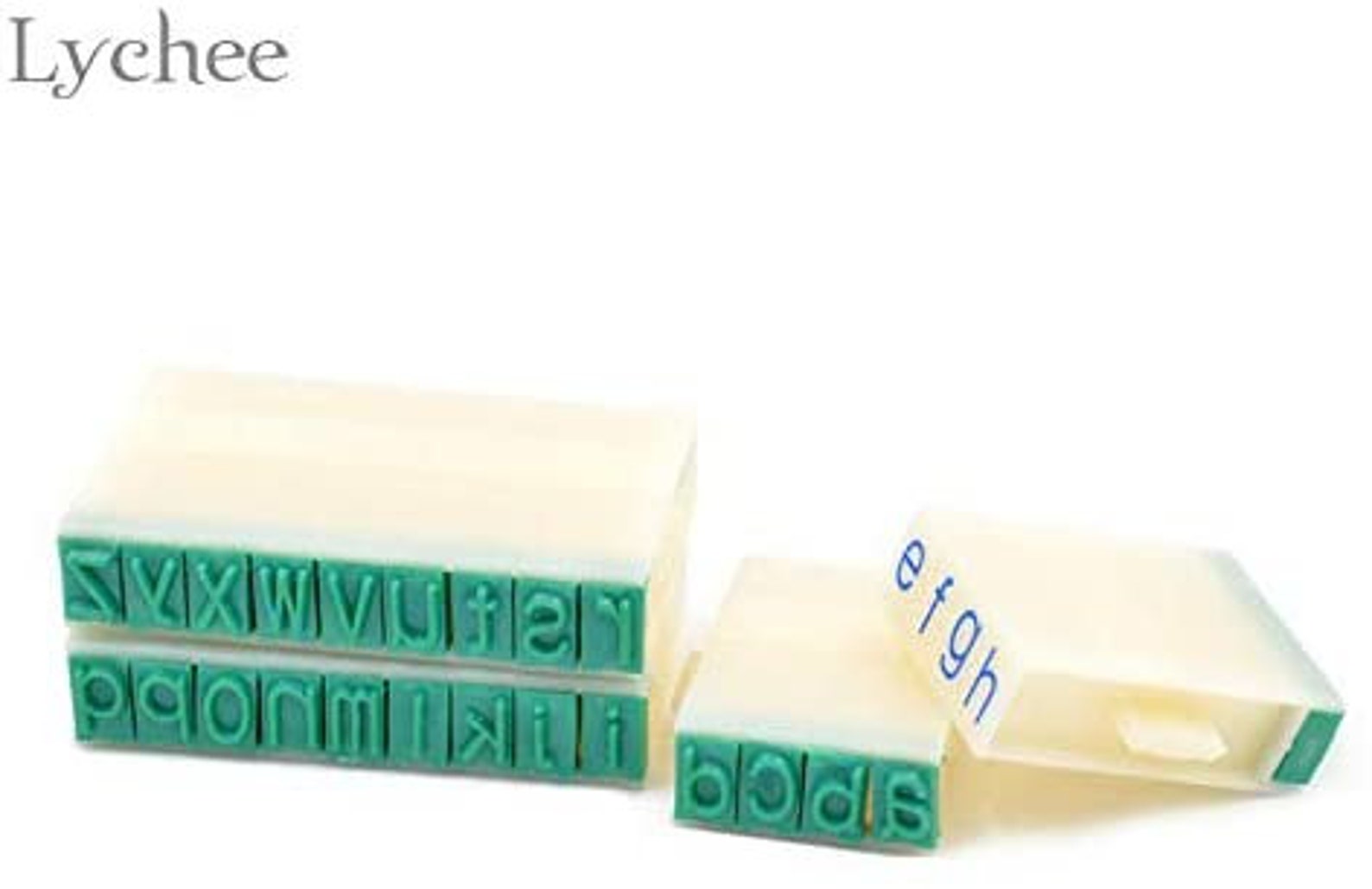 A Z Medium LOWERCASE Stackable Alphabet Stamp Set / Type | Etsy