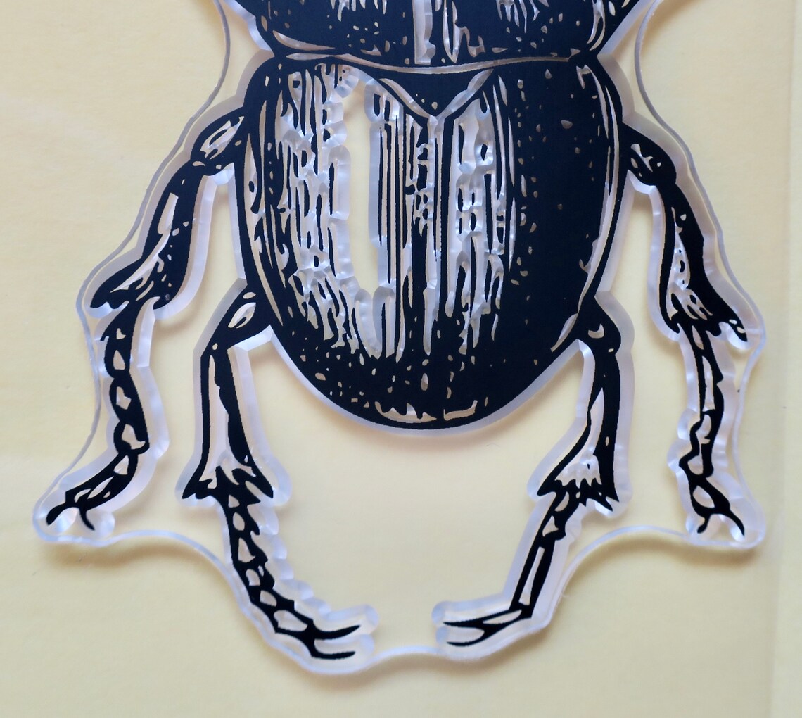 Large Bugs Clear Stamp Beetle Butterfly Bee Planner - Etsy