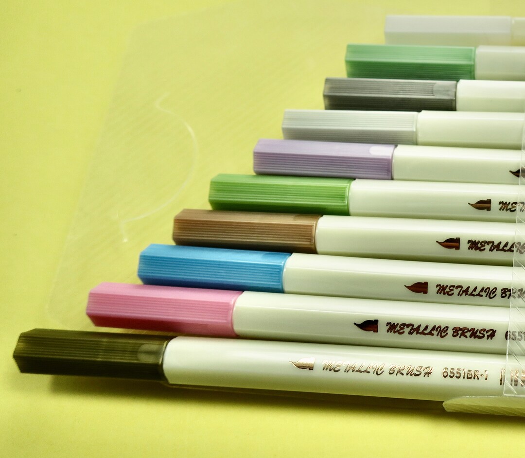 10 Colors Set METALIC Micron Pen Detailed Marking Color Metal Marker ...