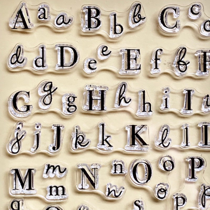 Clear Alphabet Stamps - Etsy