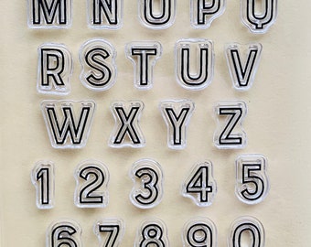 Alphabet Cursive Letters Clear Silicone Stamps DIY Embossing - Etsy