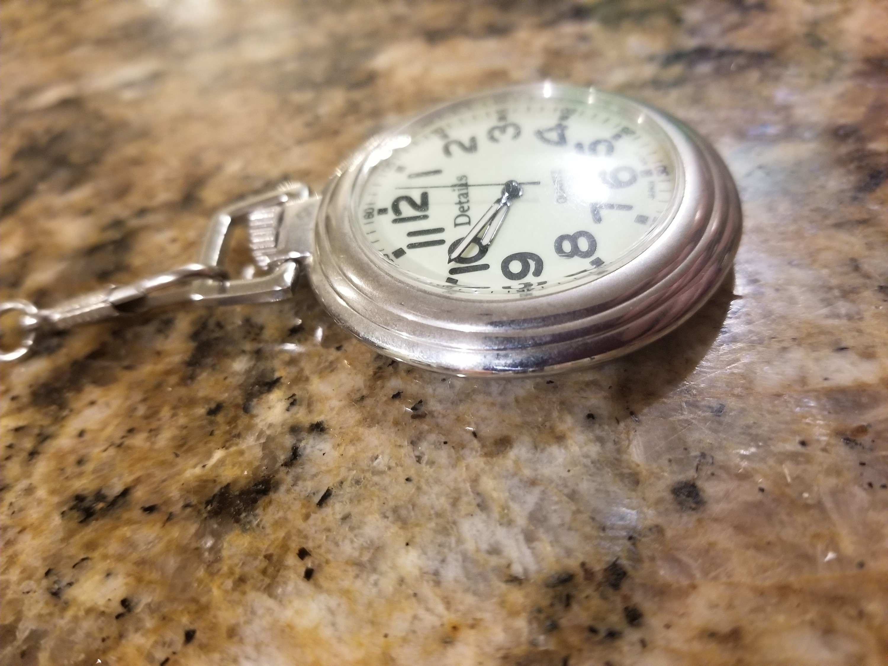 Vintage Details Quartz Pocket Watch With Chain - Etsy