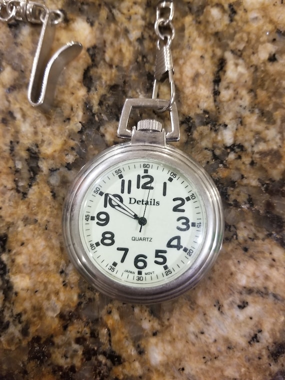 Details Quartz Vintage Pocket Watch - Gem